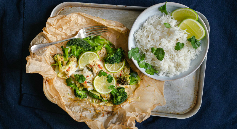 Quick & Easy Thai Green Fish Curry Parcels